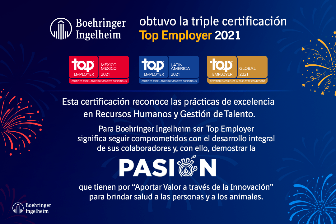 Obtiene Boehringer Ingelheim el “Global Top Employer” y se posiciona como una de las mejores ...