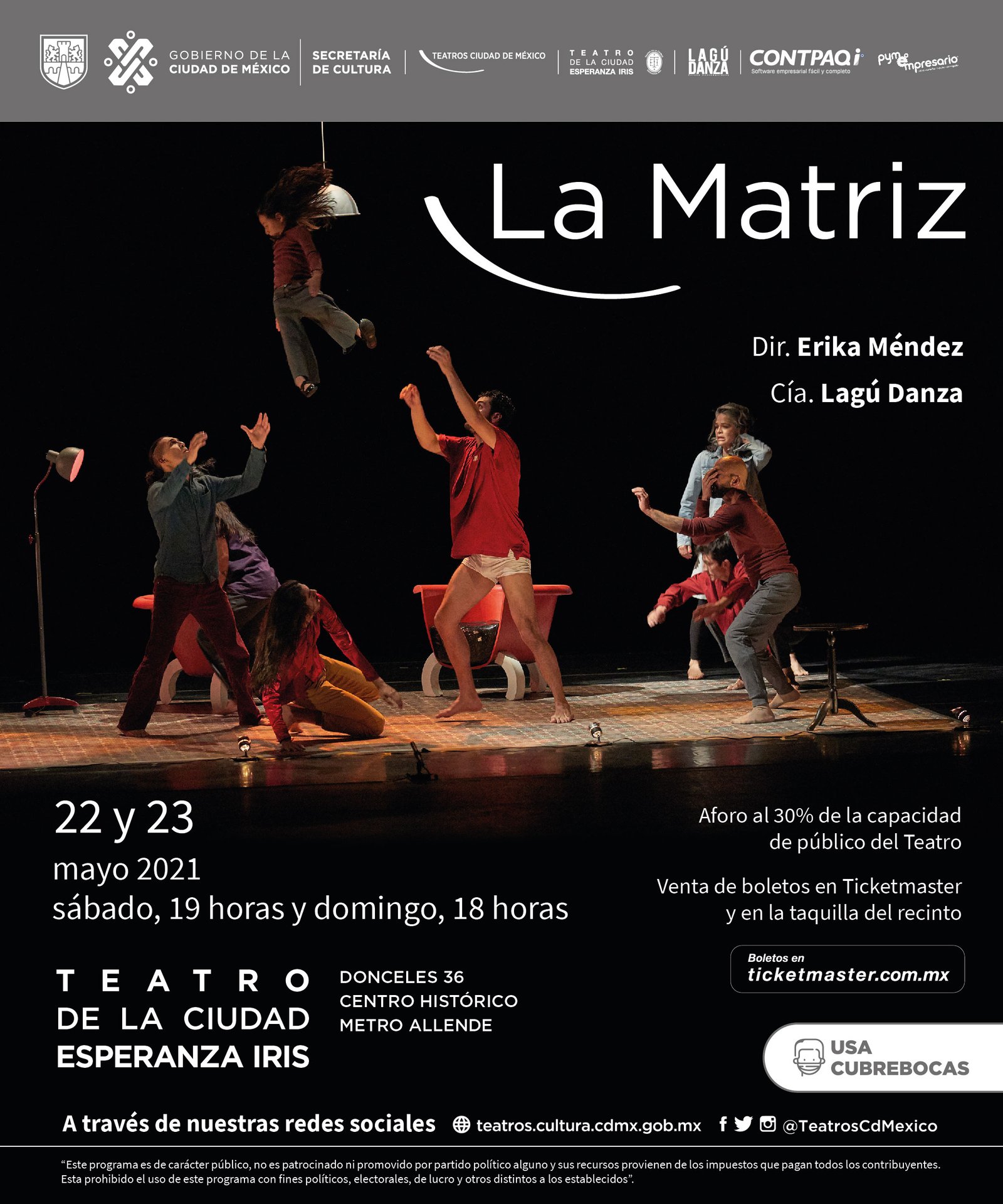 Llega al teatro de la Ciudad La Matriz, propuesta inspirada en la ...