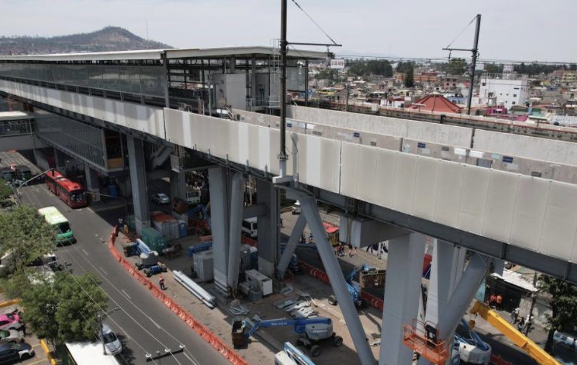 Rehabilitación de la línea 12 en su tramo elevado presenta 65% de ...