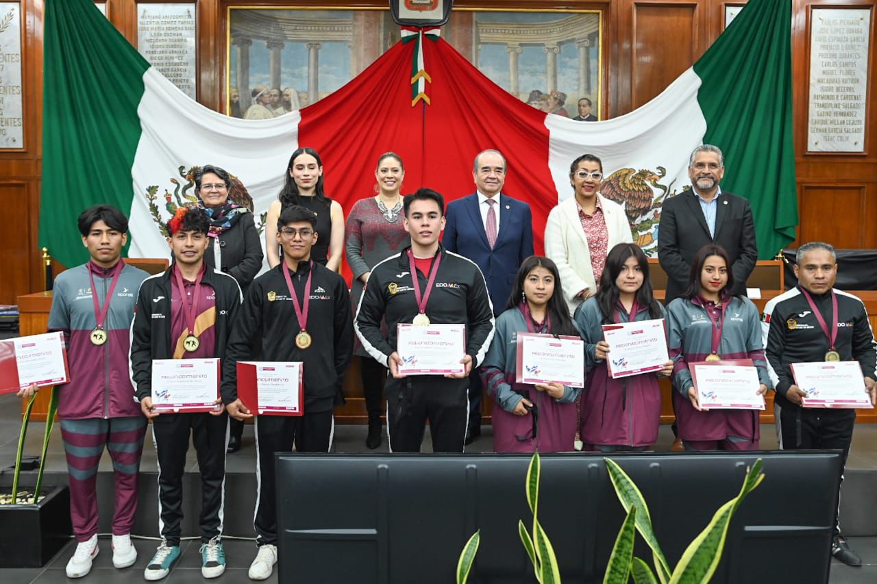 Reconocen en Congreso a deportistas mexiquenses por logros en 2024 - Revista Zócalo